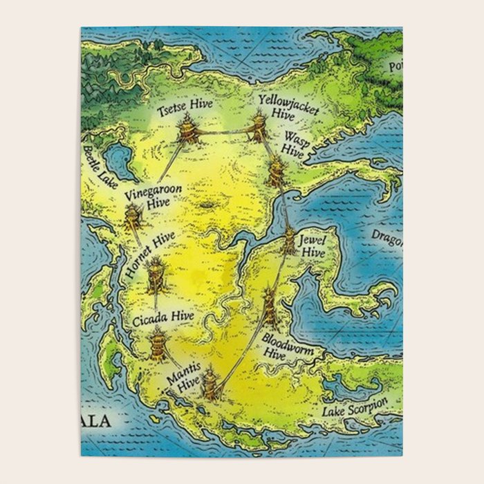 Wings Of Fire Maps 02 Poster by Bananaboth | Society6