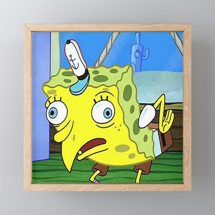 how to draw spongebob mocking meme