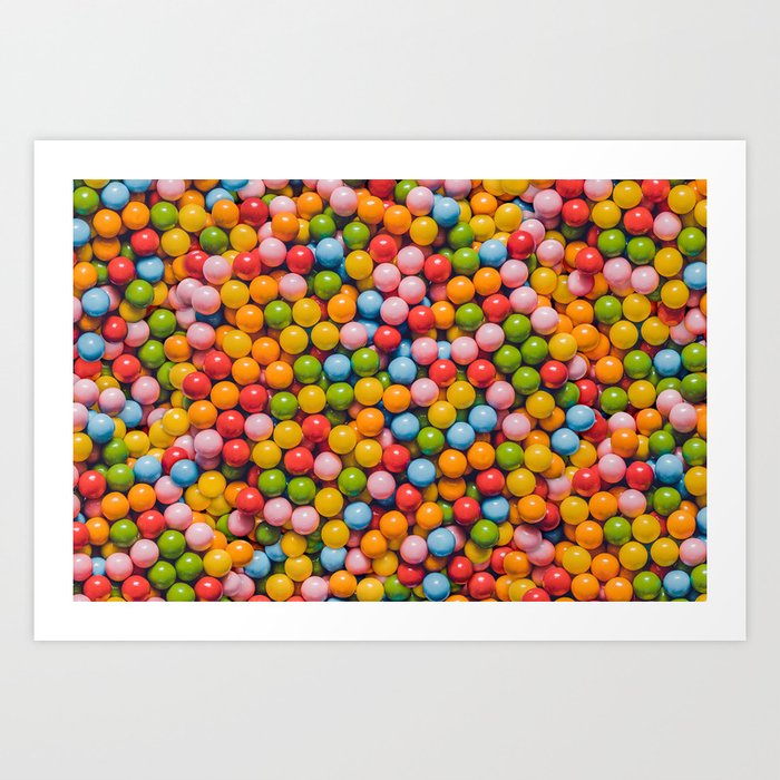 Vintage Mini Gumball Photograph Candy Pattern Art Print by Patterns ...