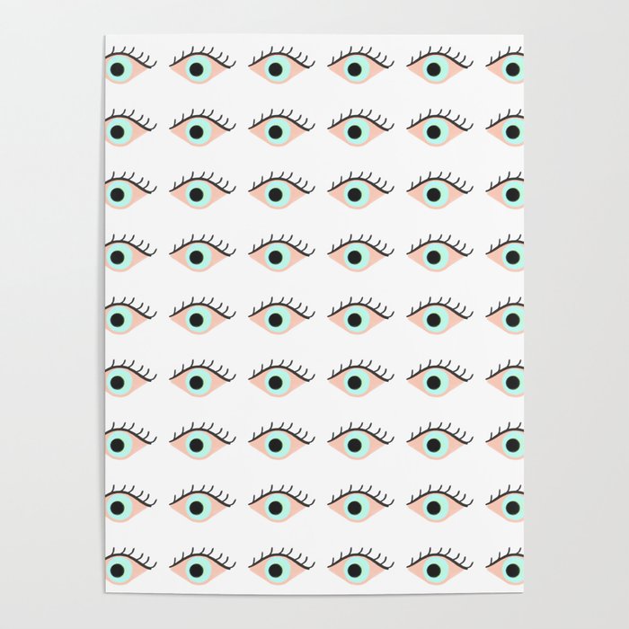 Sweet Evil Eyes Poster By Cafelab Society6