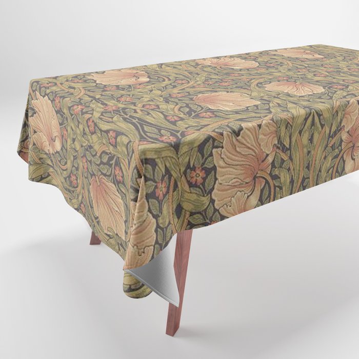 William Morris Vintage Pimpernel Bullrush Russet Minor Tablecloth by ... William Morris Vintage Pimpernel Bullrush Russet Minor Tablecloth by ...