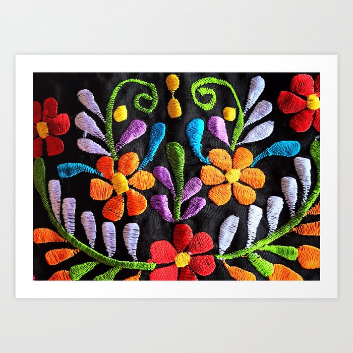 mexican flower pattern