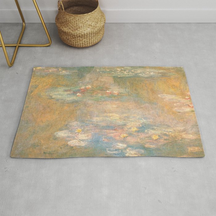 Water Lilies Claude Monet 1908 Rug by Pure Vintage Love | Society6