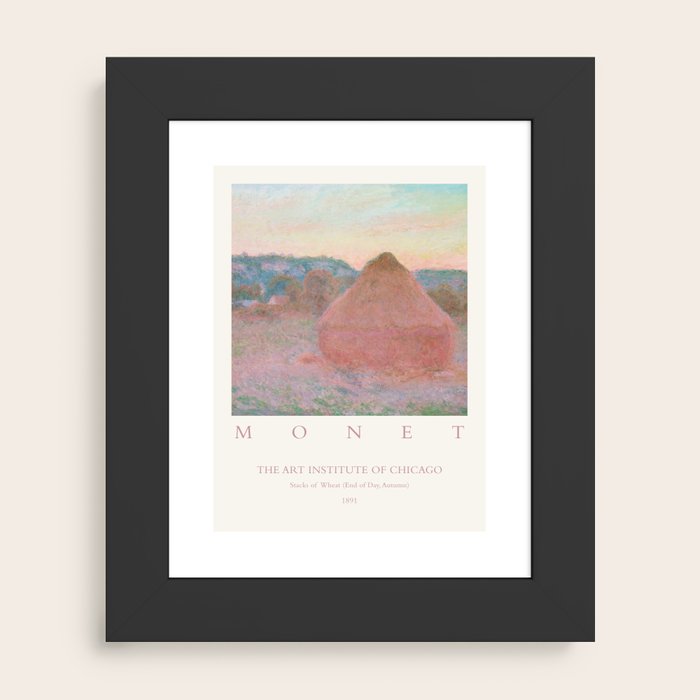 Claude Monet Stacks Wheat Autumn Art Exhibition Art Print by SolarPrint ...