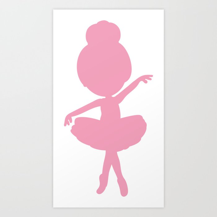 Pink Ballerina Silhouette