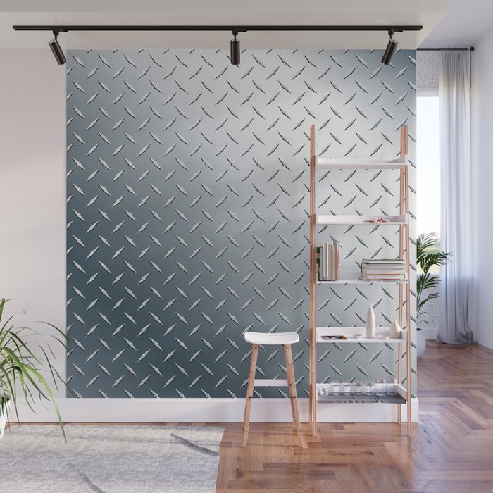 Diamond Plated Metal Wall Art