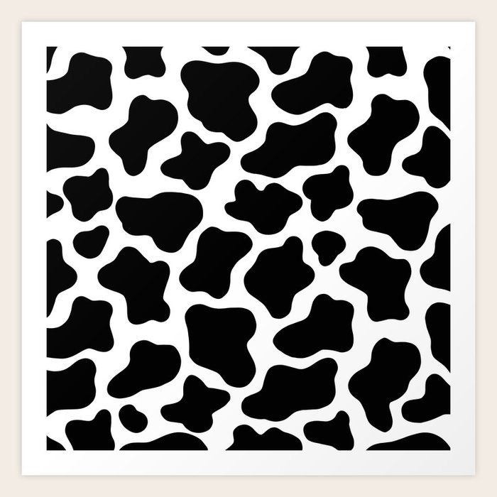 Cow Print Art Print by Simple Decor | Society6
