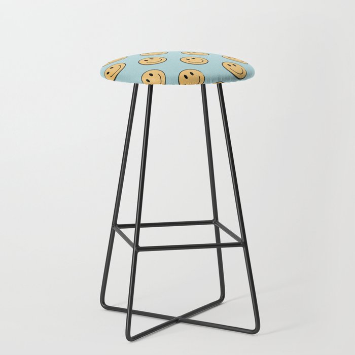 smiley face rolling stool