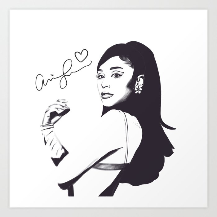 Love Arianagrande Art Print By Megha Lara Society6