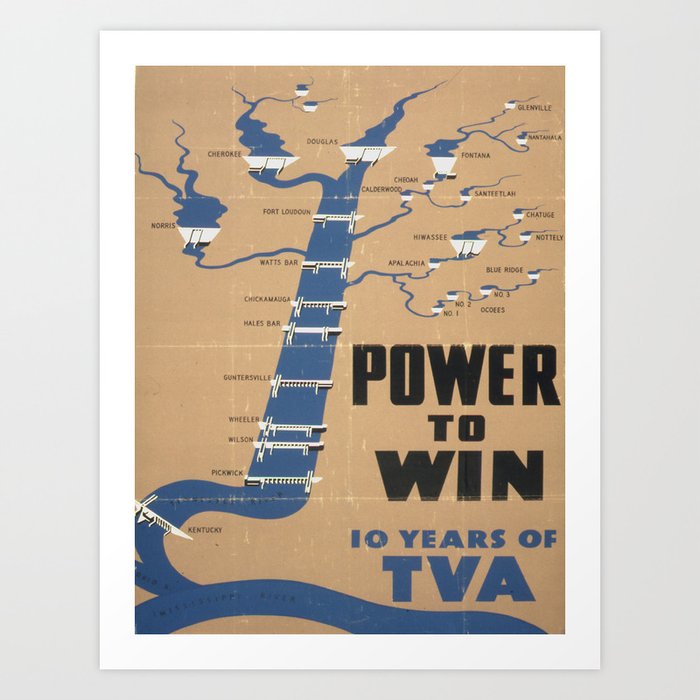 Vintage poster - Tennessee Valley Authority Art Print by Vintage Images ...