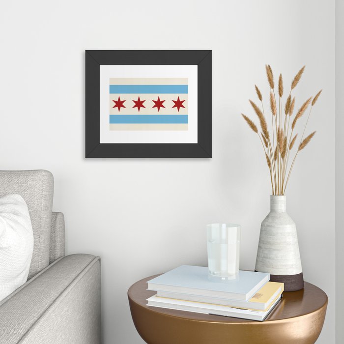 chicago flag framed