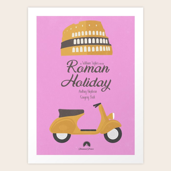 Audrey Hepburn Roman Holiday Poster
