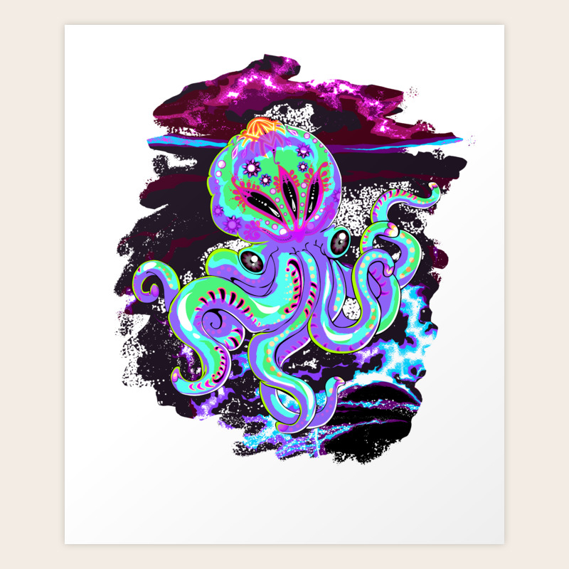 Colorful Octopus Drawings