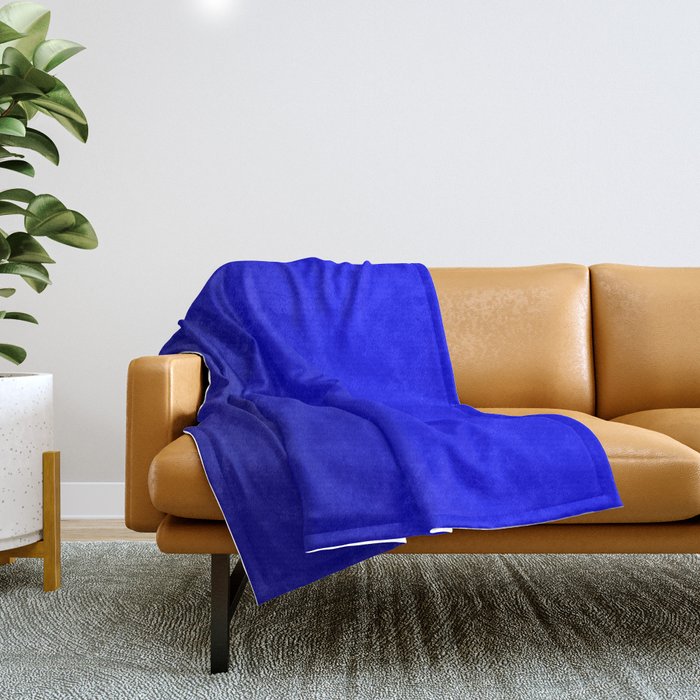 blue ombre throw