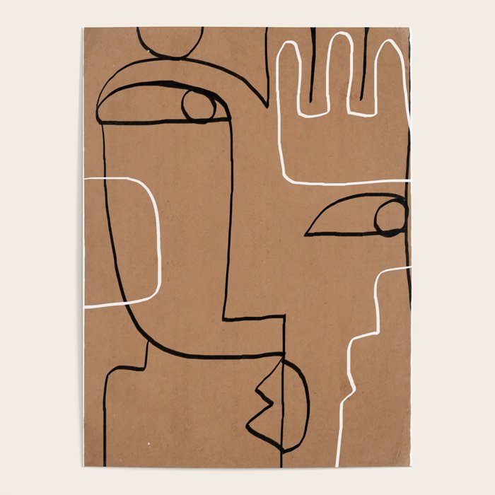 Abstract line art 40 Poster by ThingDesign | Society6