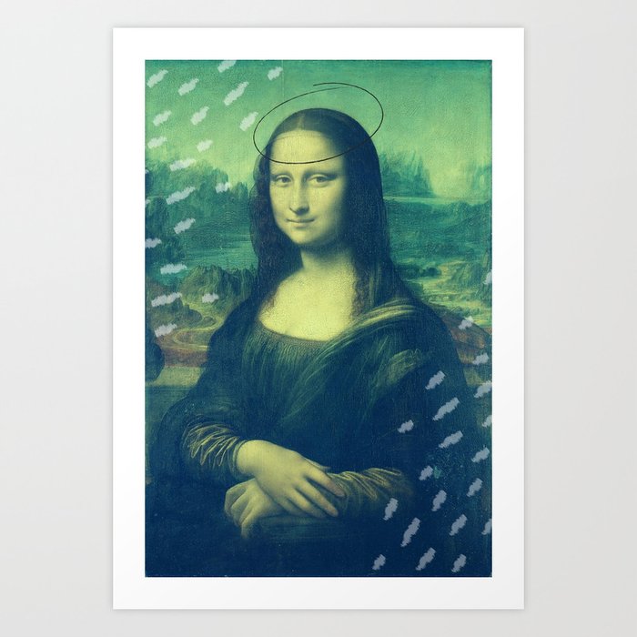 Alt Mona Lisa Art Print By Karagami Society6