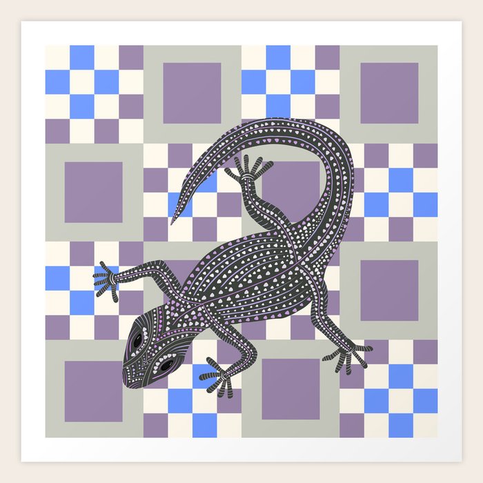 Printable Lizard Pattern