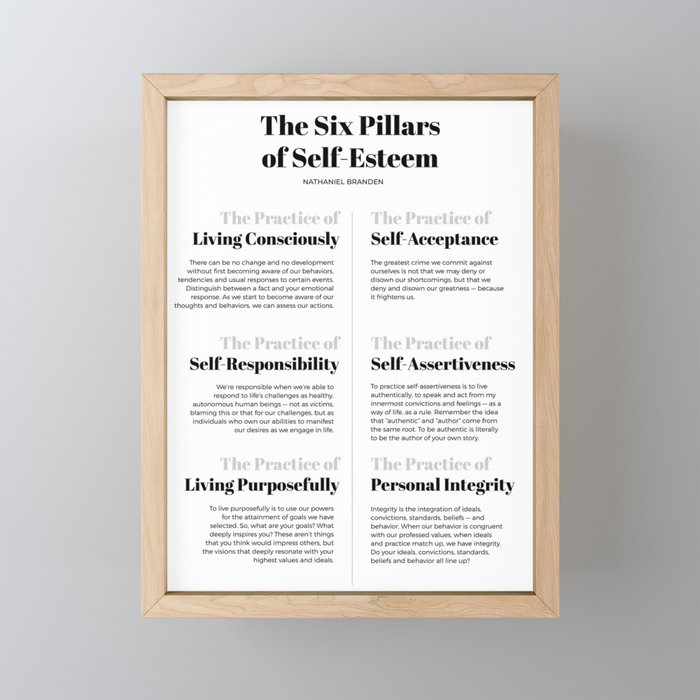 self esteem print