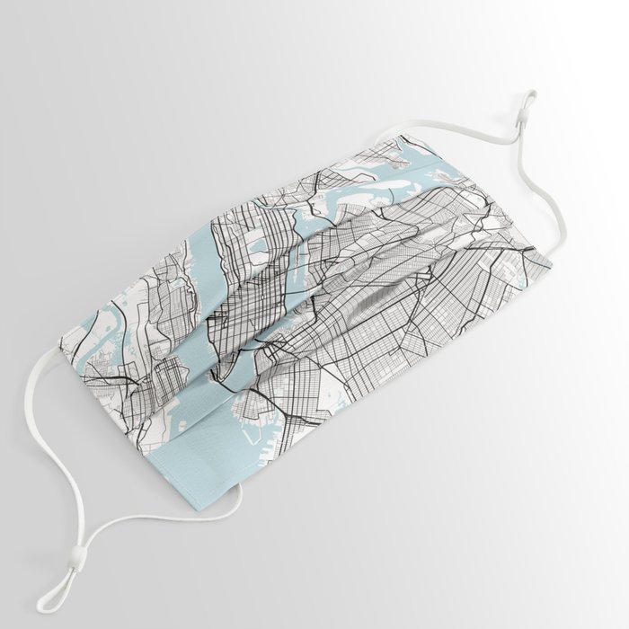 New York City Map of the United States - Circle Face Mask by deMAP ...