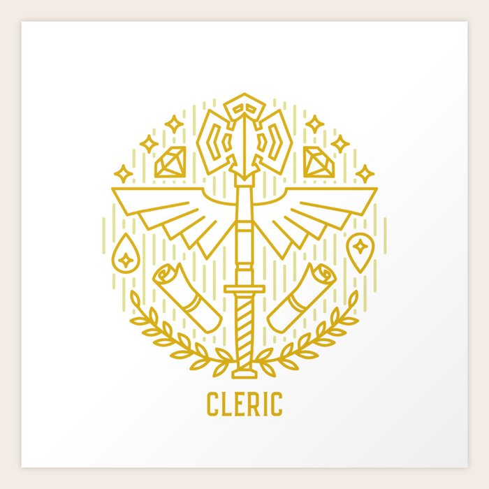 Cleric Emblem Art Print by Yaniir | Society6