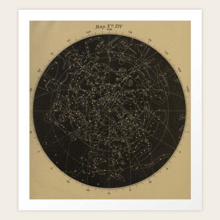 Astronomy Constellations Map