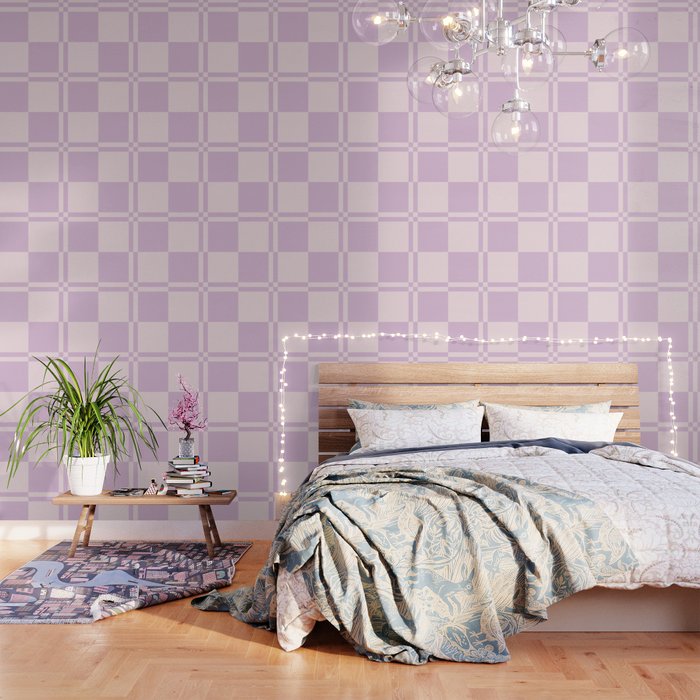 lilac pattern wallpaper