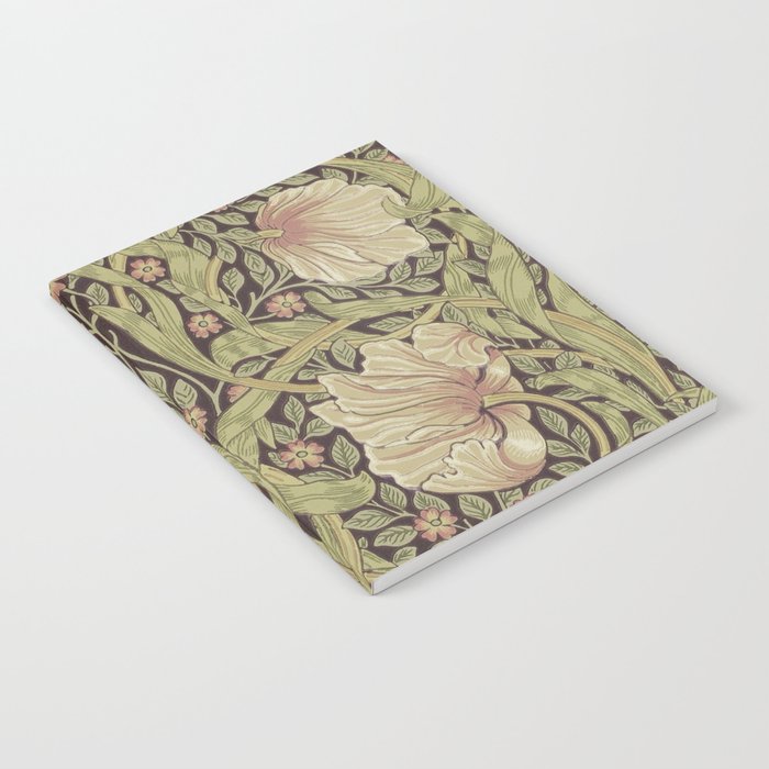 William Morris Vintage Pimpernel Bullrush Russet Notebook by ... William Morris Vintage Pimpernel Bullrush Russet Notebook by ...