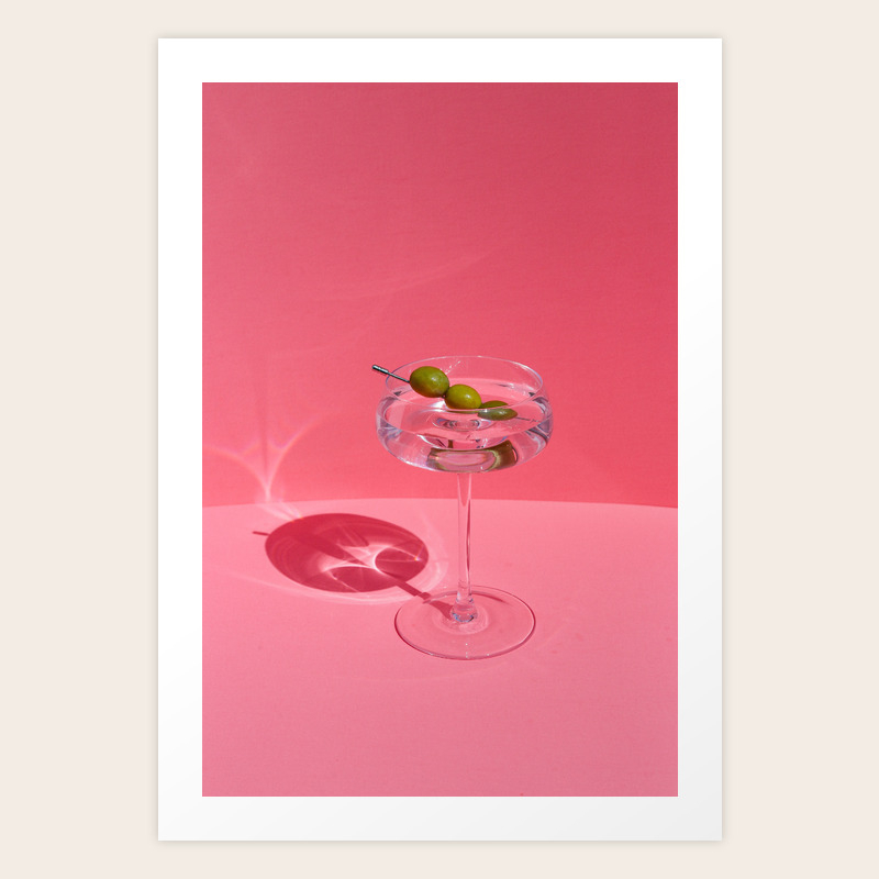 Pink Martini Glass