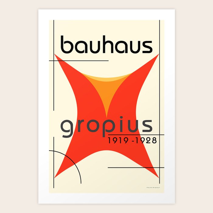 Bauhaus Poster II Art Print by Martin Geller | Society6