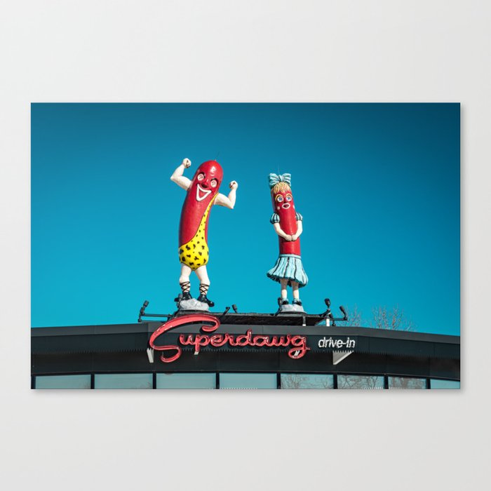 Vintage Superdawg Drive-In Sign and Mascots Chicago Illinois Icon ...