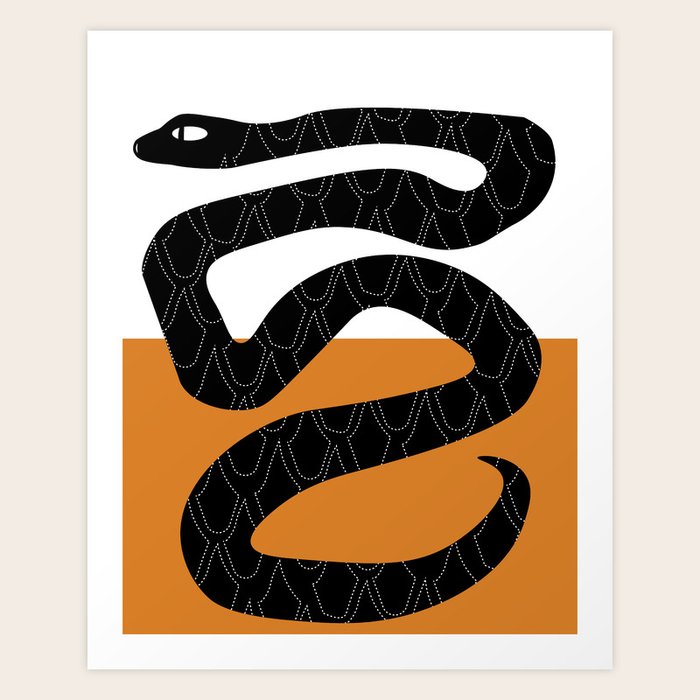 Dark Snake Drawing
