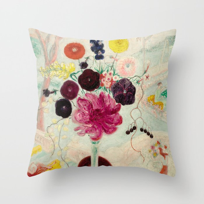 Florine Stettheimer Birthday Bouquet Throw Pillow by nobel-art | Society6 Florine Stettheimer Birthday Bouquet Throw Pillow by nobel-art | Society6