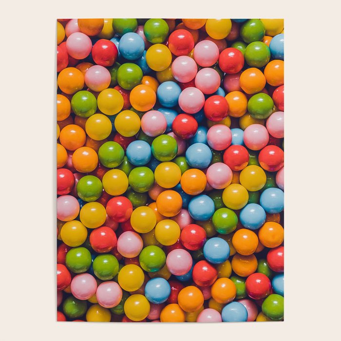 Vintage Mini Gumball Photograph Candy Pattern Poster by Patterns Soup ...