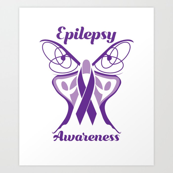 Epilepsy Ribbon Butterfly