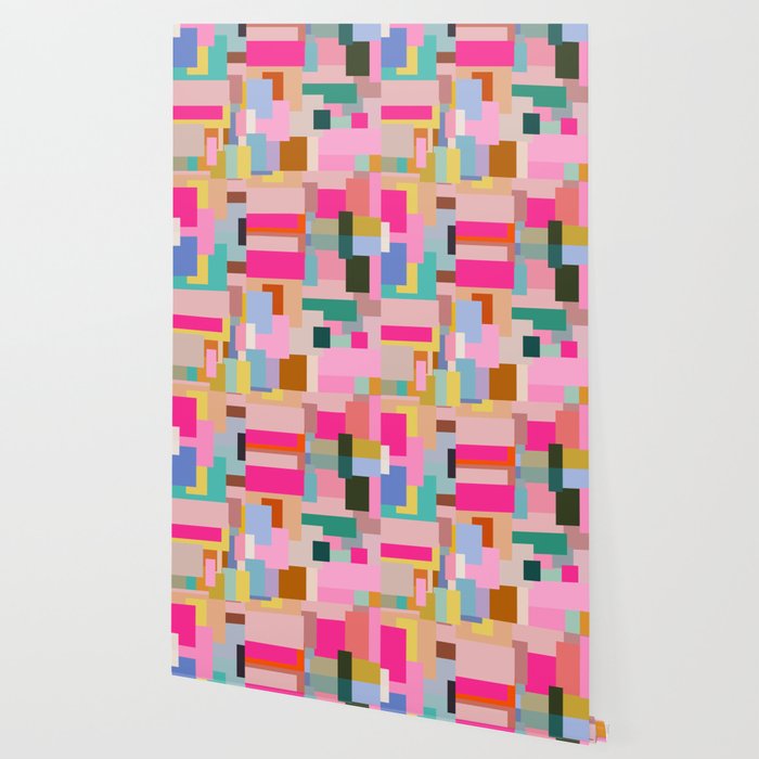pink block wallpaper
