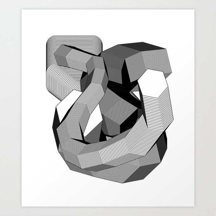 Geometric 3d Shapes Art