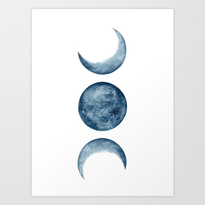 moon phases artwork