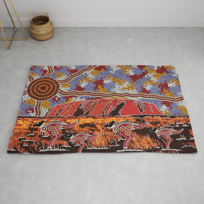 Aboriginal Design Floor Rugs | Floor Roma