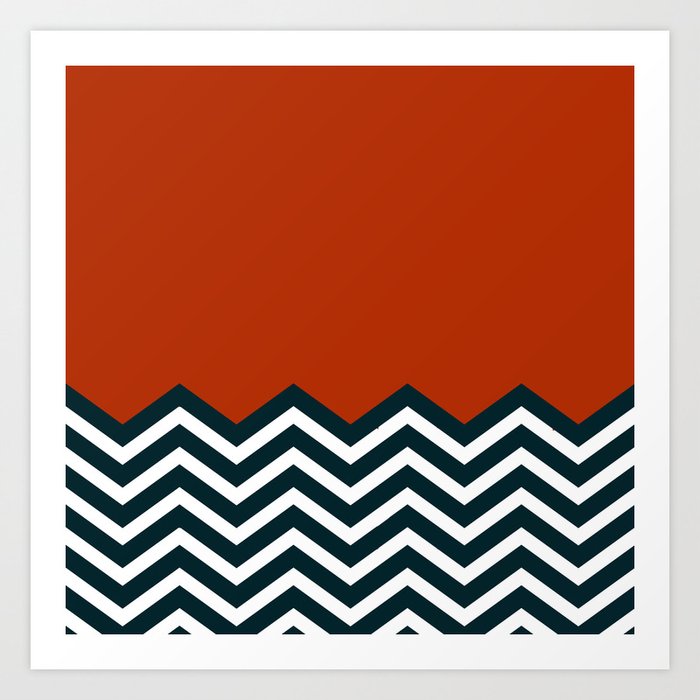 Red And Blue Chevron Background