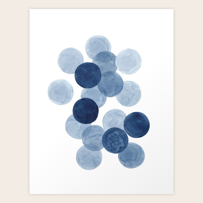 blue ombre background circle
