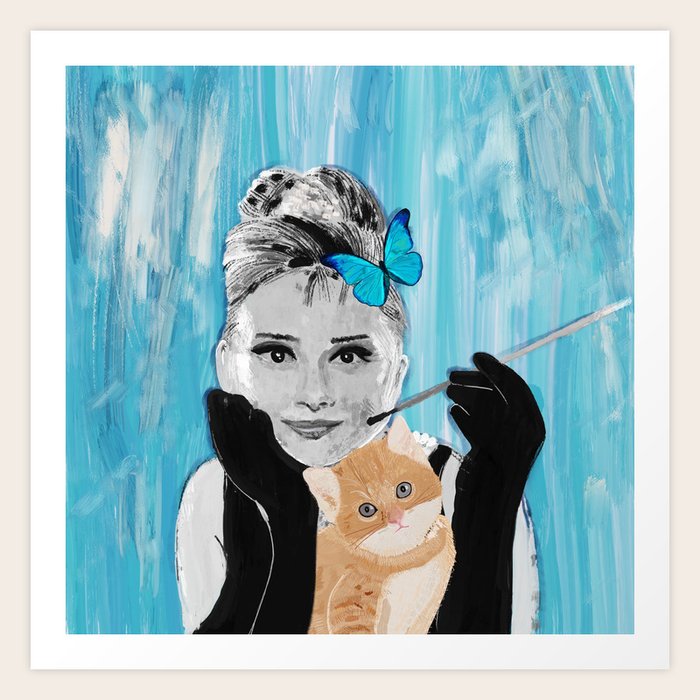 Audrey Hepburn Cat