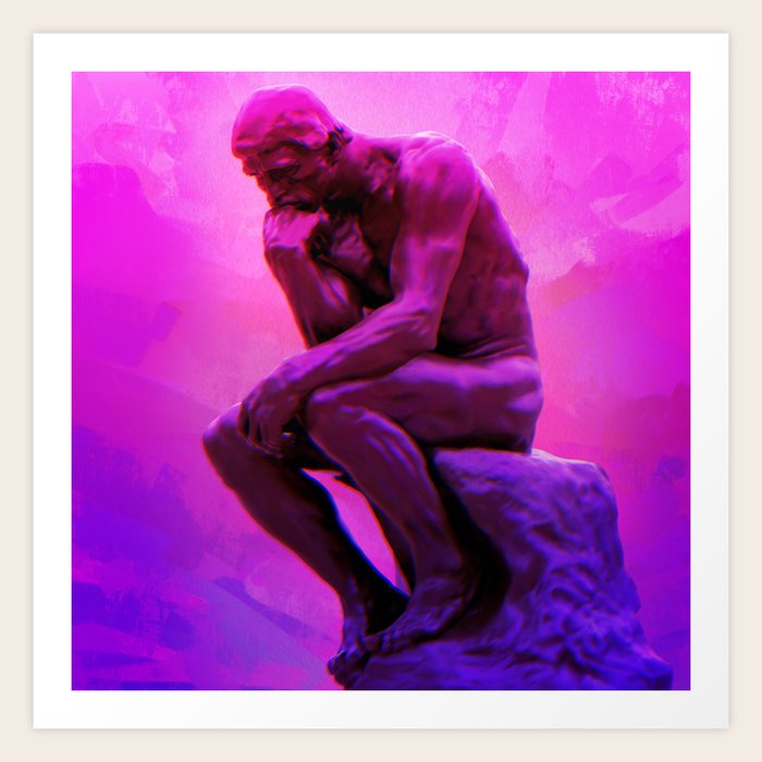 The Thinker Painting