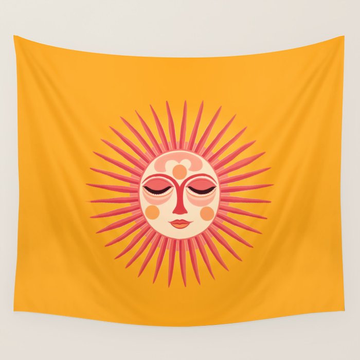 sun face with rays