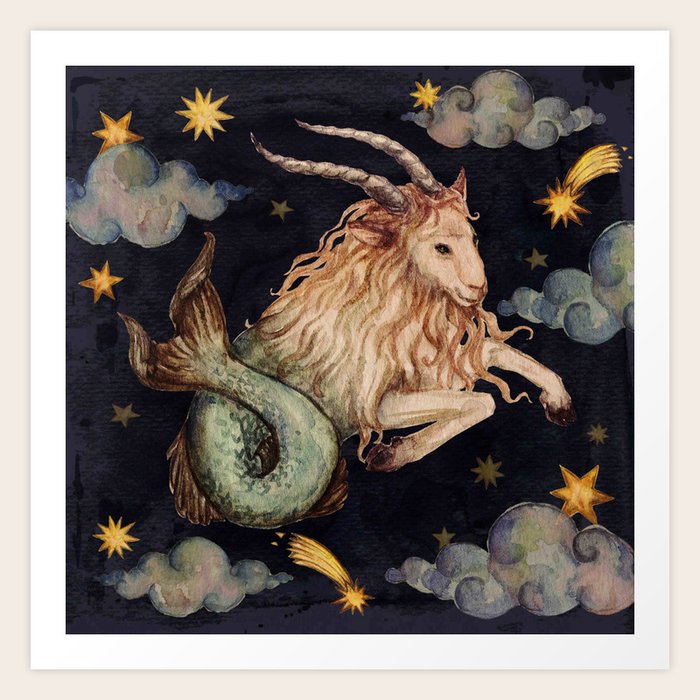Art & Collectibles ZODIAC-CAPRICORN ART print Digital Prints etna.com.pe