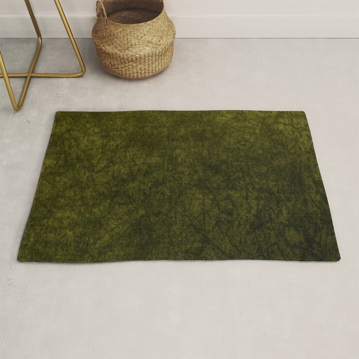 olive green velvet | texture Rug by KOOVOX | Society6