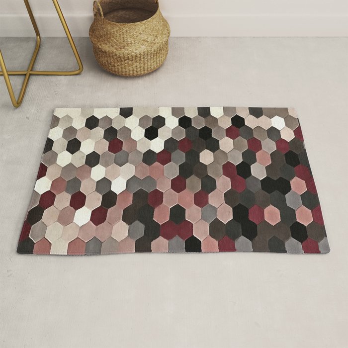 hexagonal shaped rugs