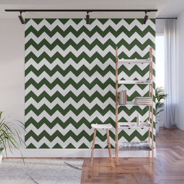 Dark Green Chevron