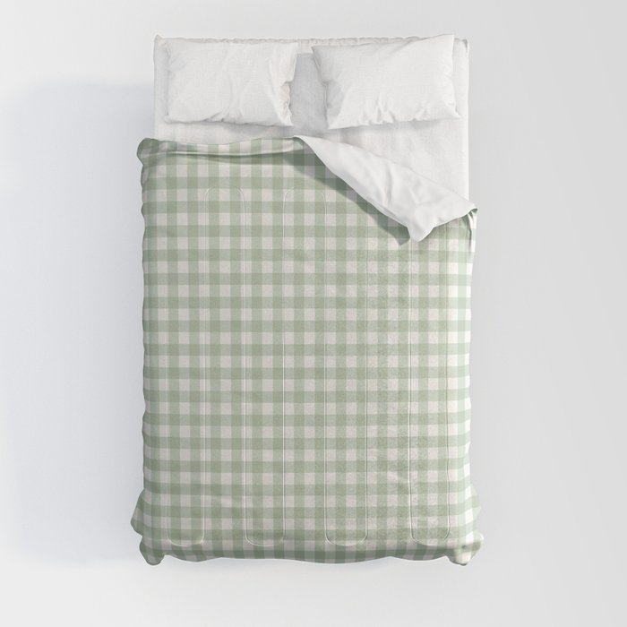 gray gingham comforter