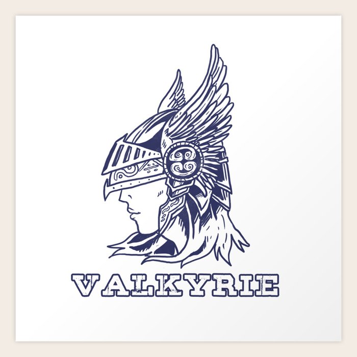 Norse Valkyrie Drawing