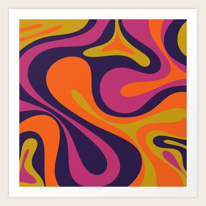 70s Background Swirl